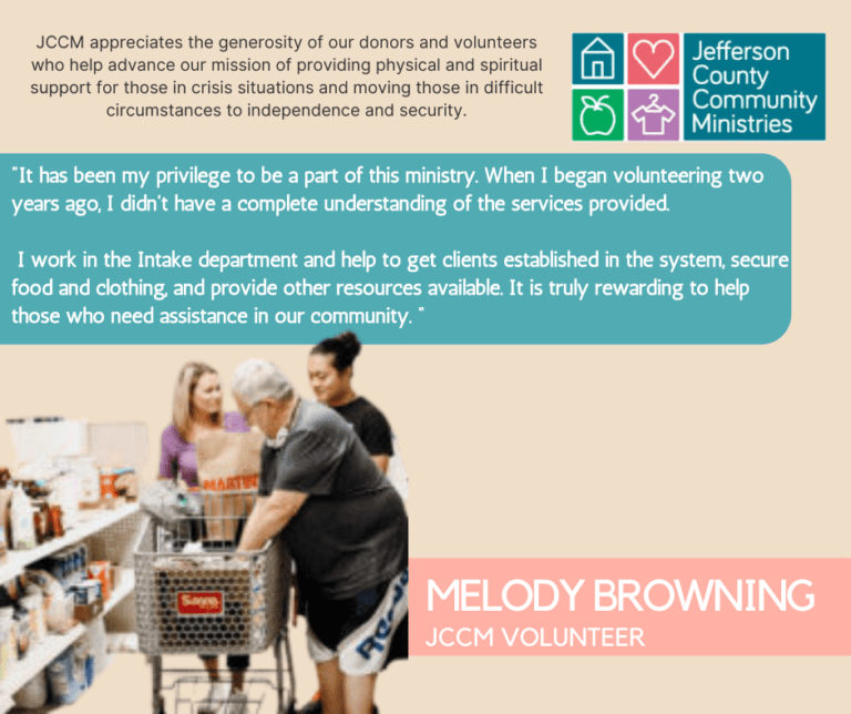 Volunteer at JCCM!! - Jefferson County Community Ministries